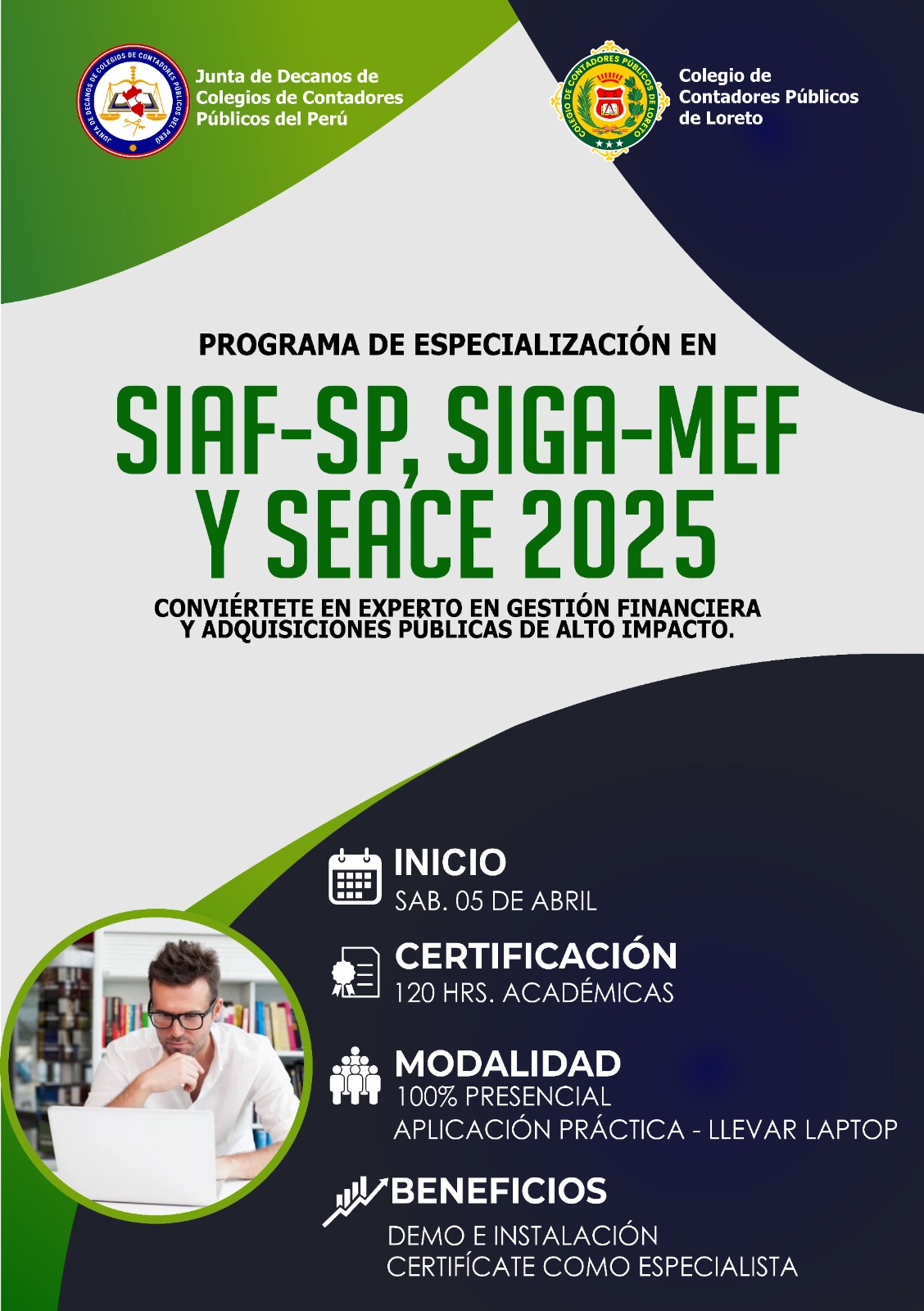 ESPECIALIZACIÓN SIAF SP, SIGA-MEF, SEACE 2025 - Colegio de Contadores ...
